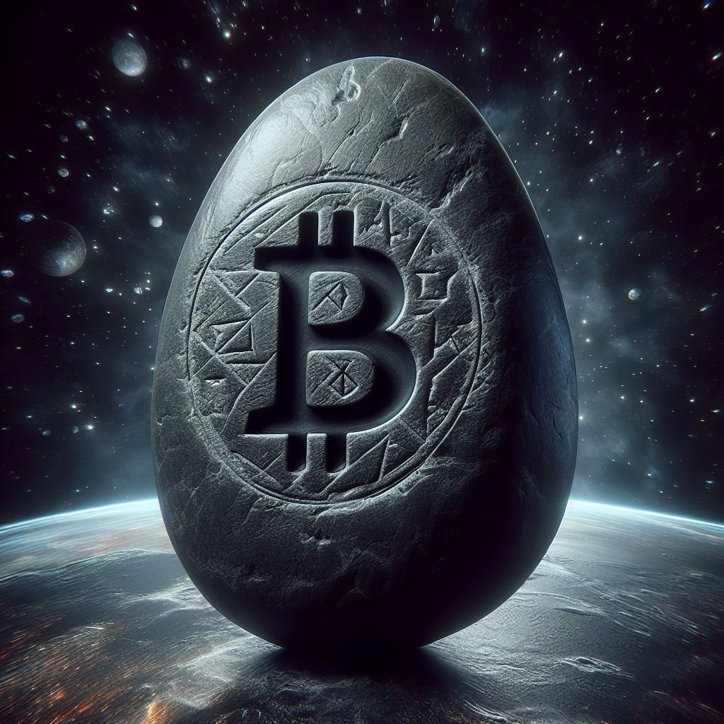 gota: Black Bitcoin Stone #02